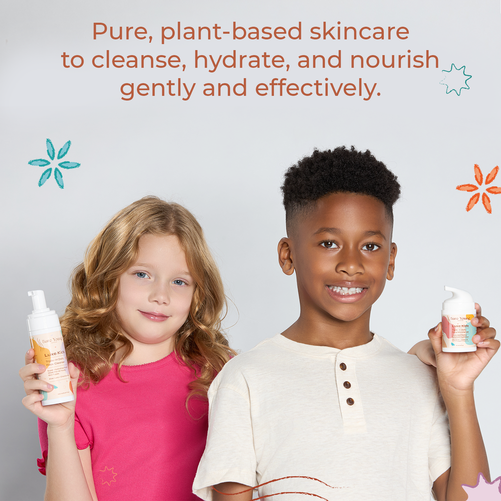 Kids Face Care Collection | Skin Moisturizer & Cleanser – Bare Young